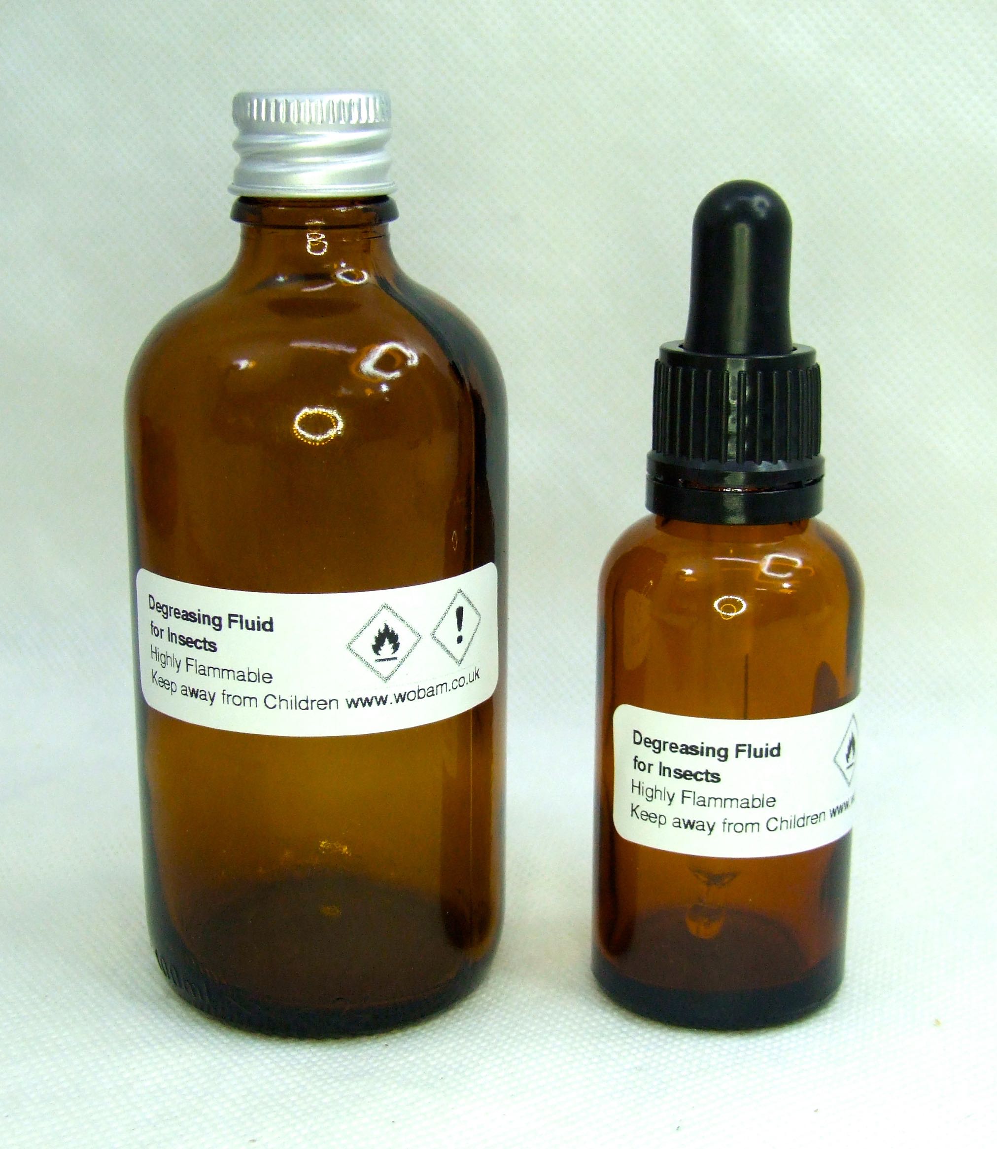 Insect Degreasing Fluid 100ml bottle - World of Butterflies and Moths